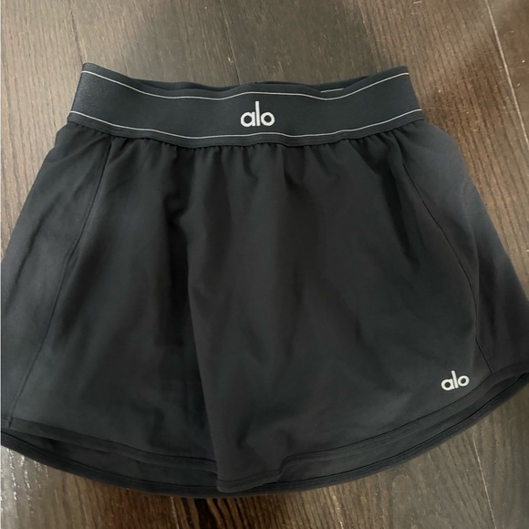 ALO Yoga | Shorts | Alo Yoga Womens Match Point Athletic Black Tennis ...